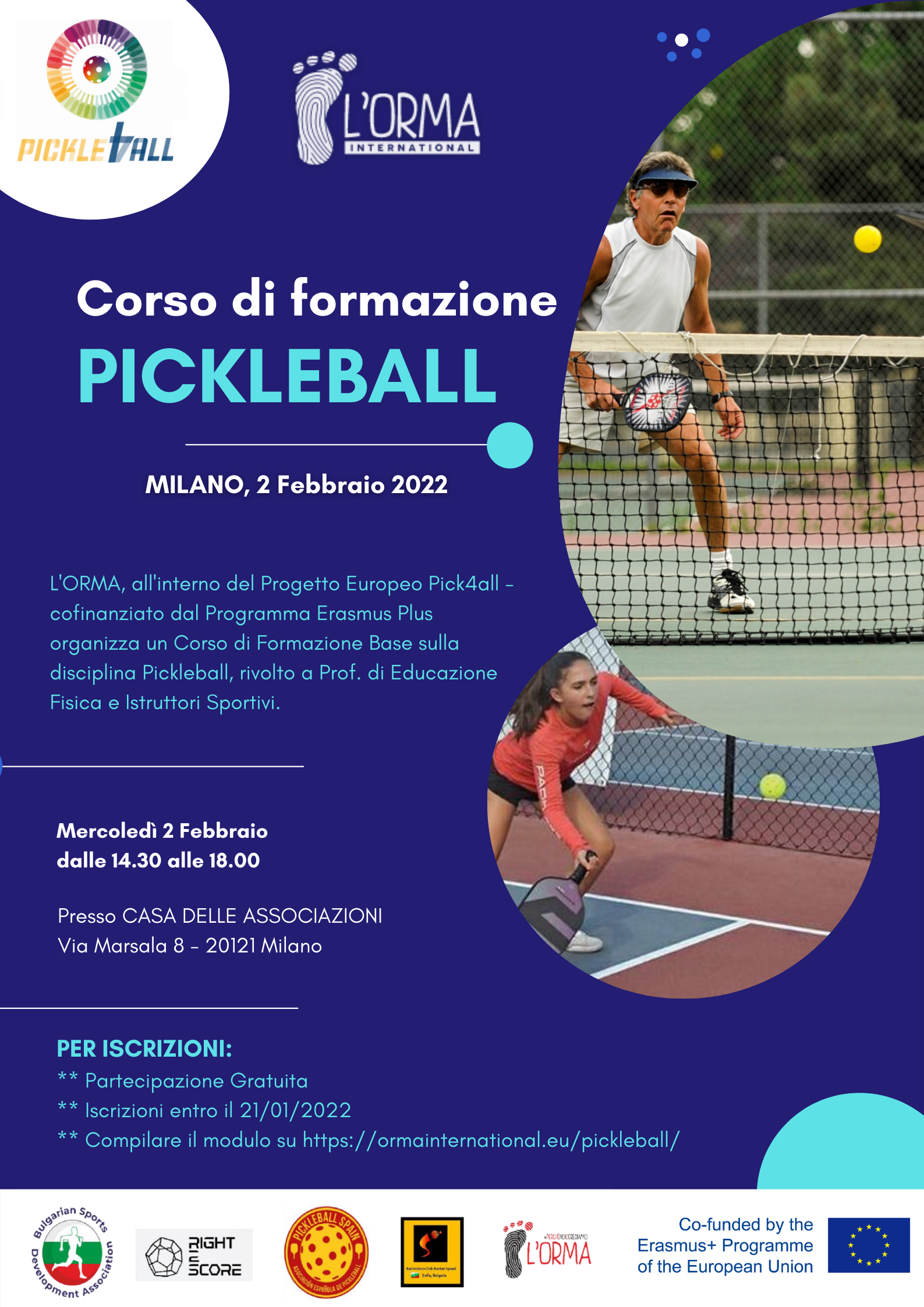 Corso di Formazione Pickleball - Orma International